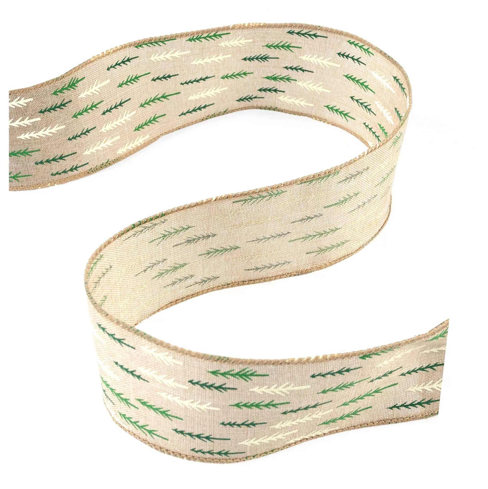Scandi Trees Wire Edge Ribbon 63Mm X 3M-Hobbycraft Fashion « Craft Supplies